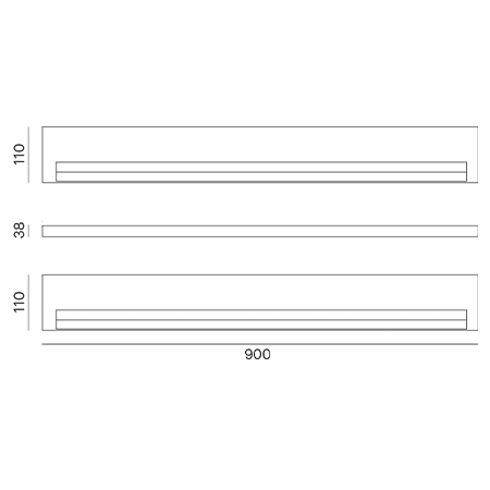 Nobile - Plank 90 Applique bianca PK90/2A/3K/W1 | Comet