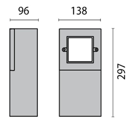 Performance In Lighting - Gradus 1led 1,1w 3000k Antracite | Comet